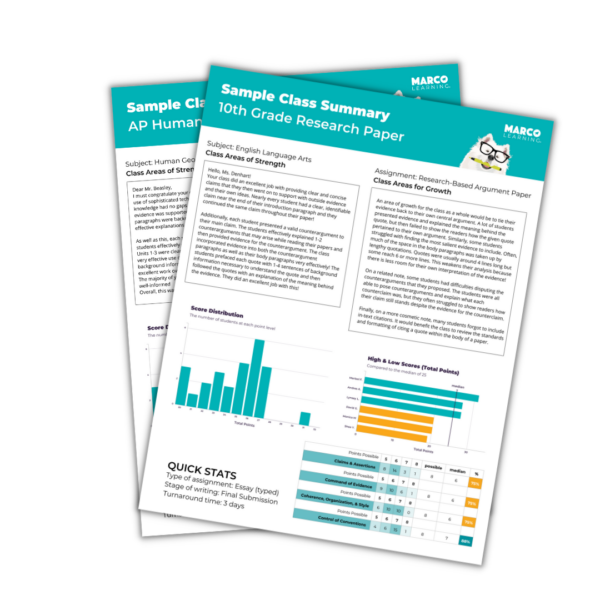 Student Writing Support – Marco Learning